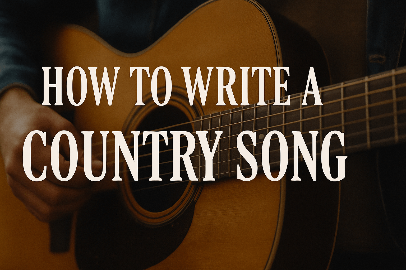 How To Write A Country Song (The Secret Of A True Hook) – Logan Ransley